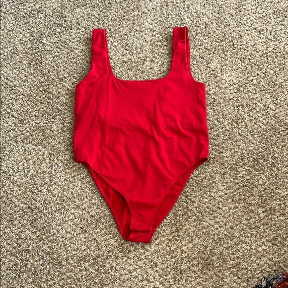 Target | Tops | Target Red Fitted Sleeveless Bodysuit | Poshmark